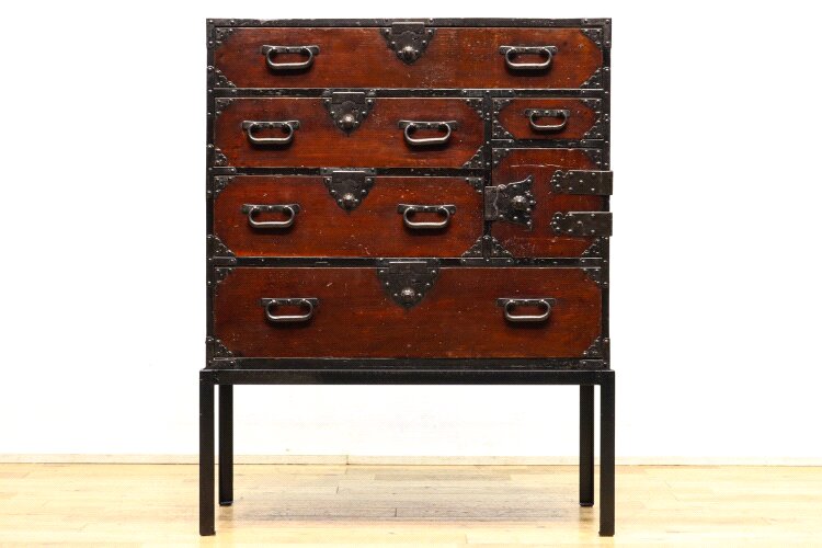 Isho Tansu - Antique Japanese Chest with stand | Zen Antiques