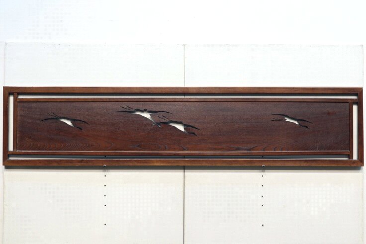 Antique Japanese Crane 'Ranma (欄間)' (Transom) | Zen Antiques